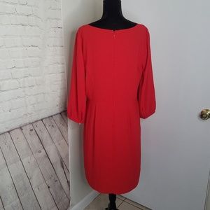 Talbots | Dresses | Talbots Red Long Sleeve Sheath Dress Size 4 | Poshmark